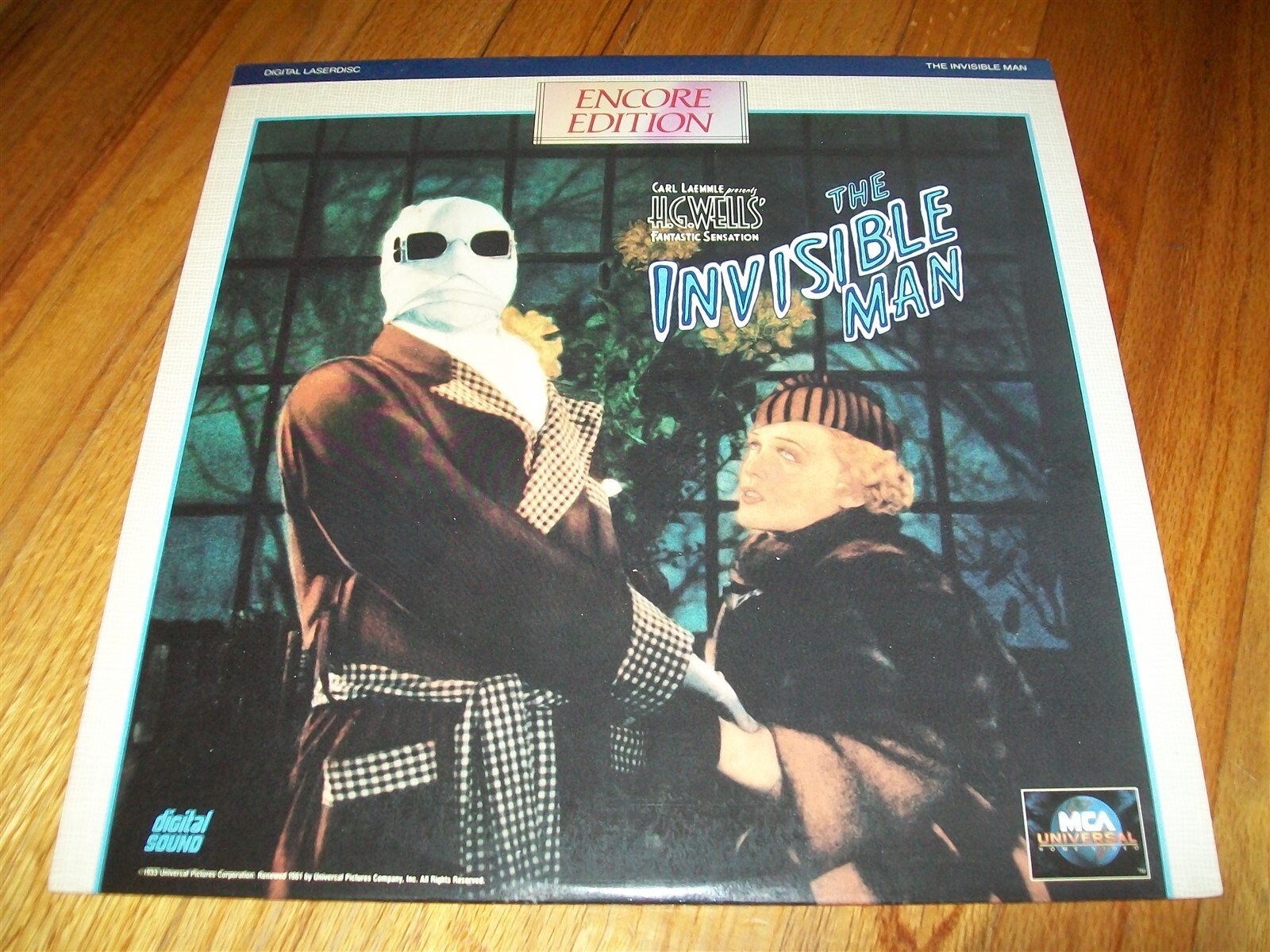 THE INVISIBLE MAN Laserdisc LD ENCORE EDITION EXCELLENT CONDITION VERY ...