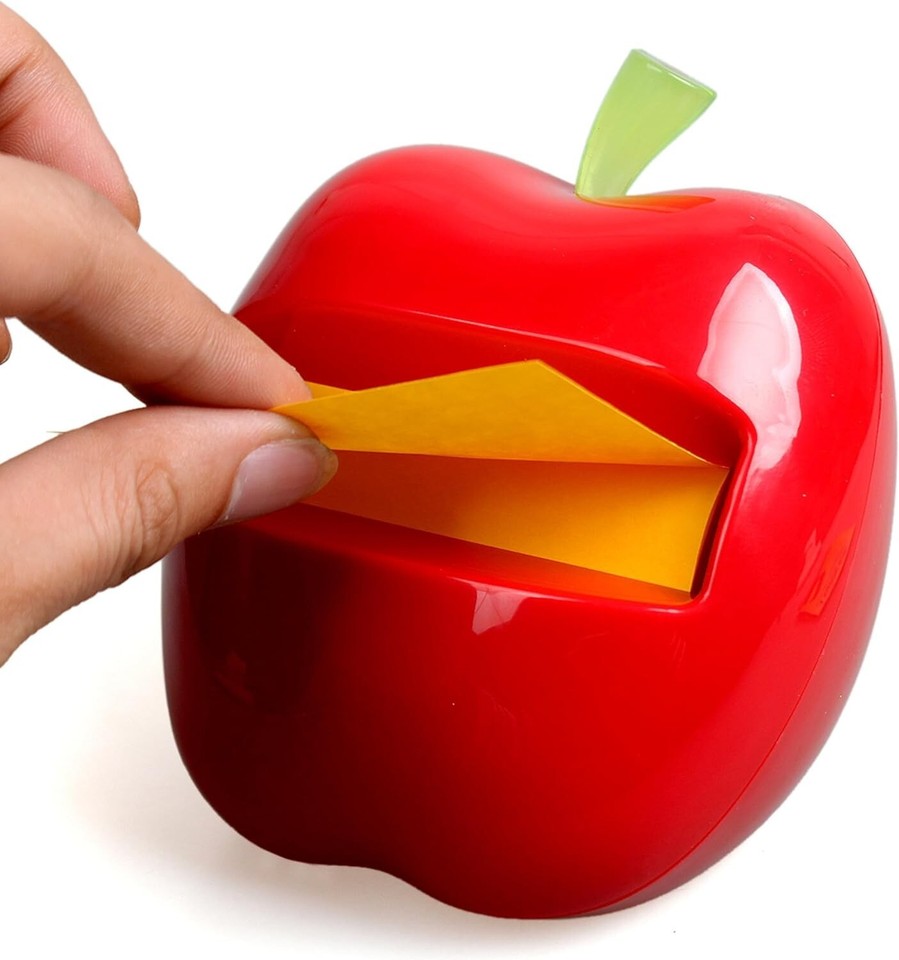 3M Post-it Pop-up Notes Dispenser for 3 x 3-Inch Notes Apple Shaped ...