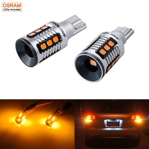 2x Orange 16 SMD LED W16W Rückfahrlicht für BMW 3er 5er E90 E91 E60 E61 ...