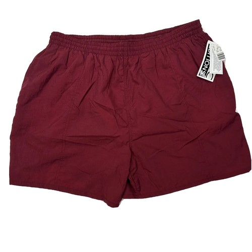 Basic Editions Mens Burgundy Red Swim Shorts Trunks XL Mesh Lining NWT | eBay