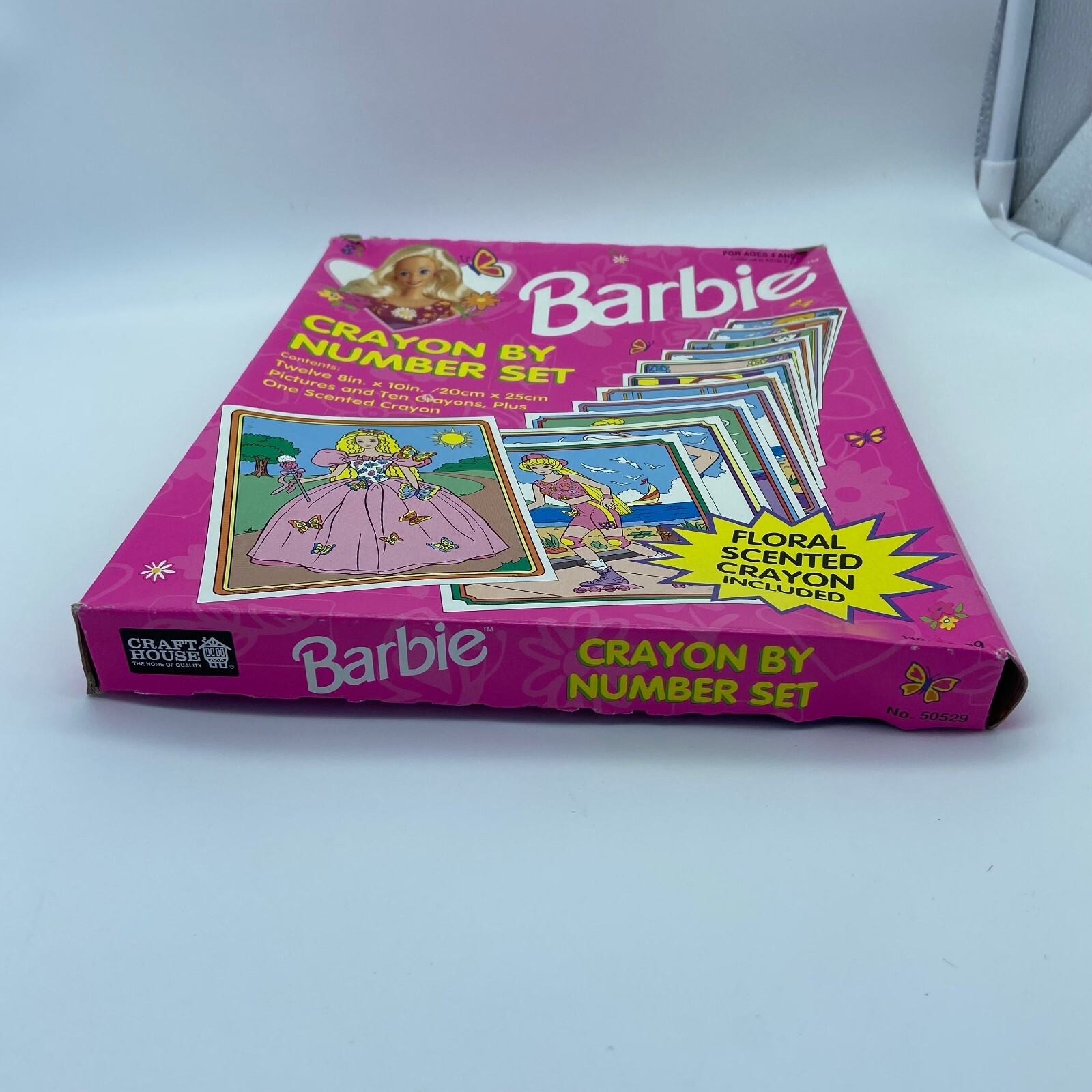 Vintage 1995 Craft House BARBIE Crayon by Number Set 50529 | eBay