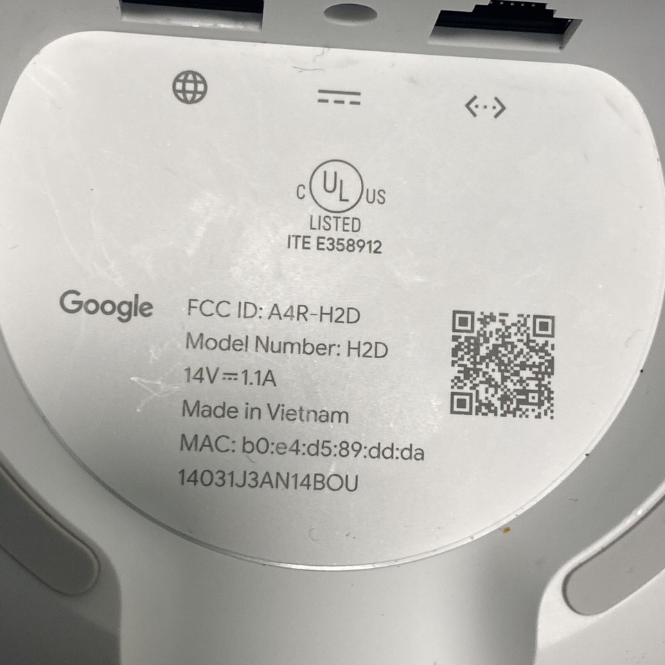 Google Nest Wi-Fi Router, Model H2D, White/Read | eBay