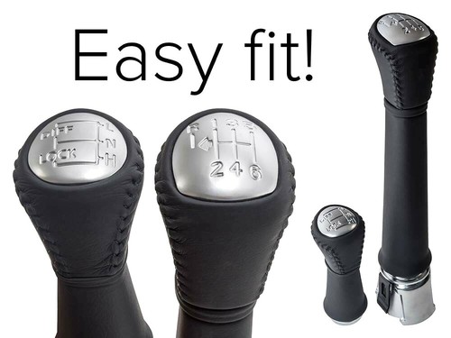 LAND ROVER DEFENDER 2007 >ON TDCI PUMA BLACK LEATHER GEAR LEVER STICK ...