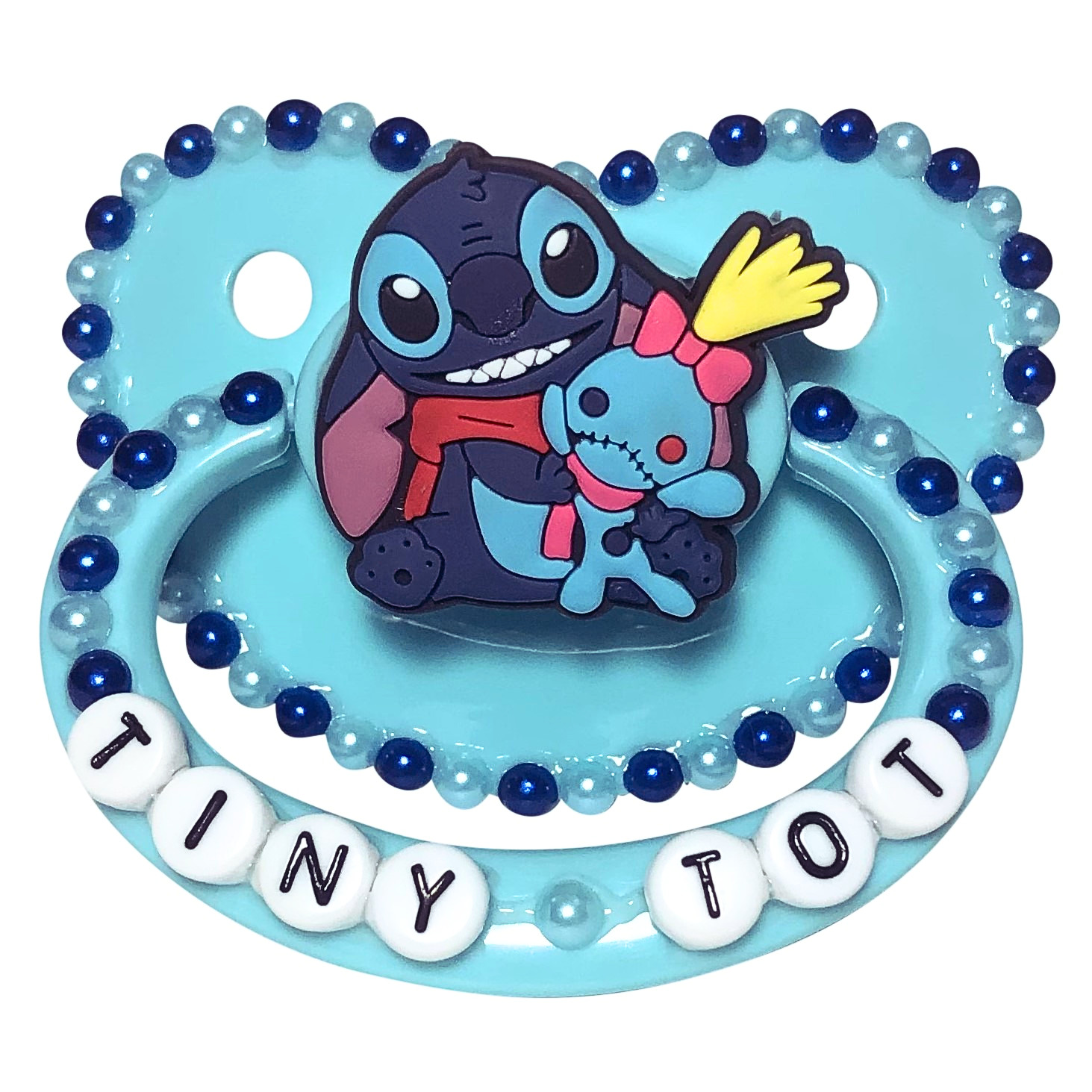 Baby Bear Pacis Adult Pacifier "Tiny Tot" Teal Stitch Adult Paci (DDLG ...