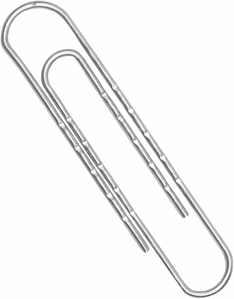 Pack of 1 to 100 Large Jumbo Giant Big Paper Clips Wavy Length 75mm ...