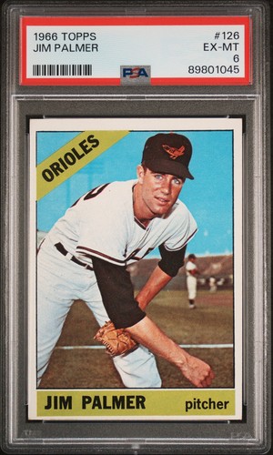 1966 Topps Jim Palmer PSA 6 EXMT Rookie RC #126 Baseball Card | eBay