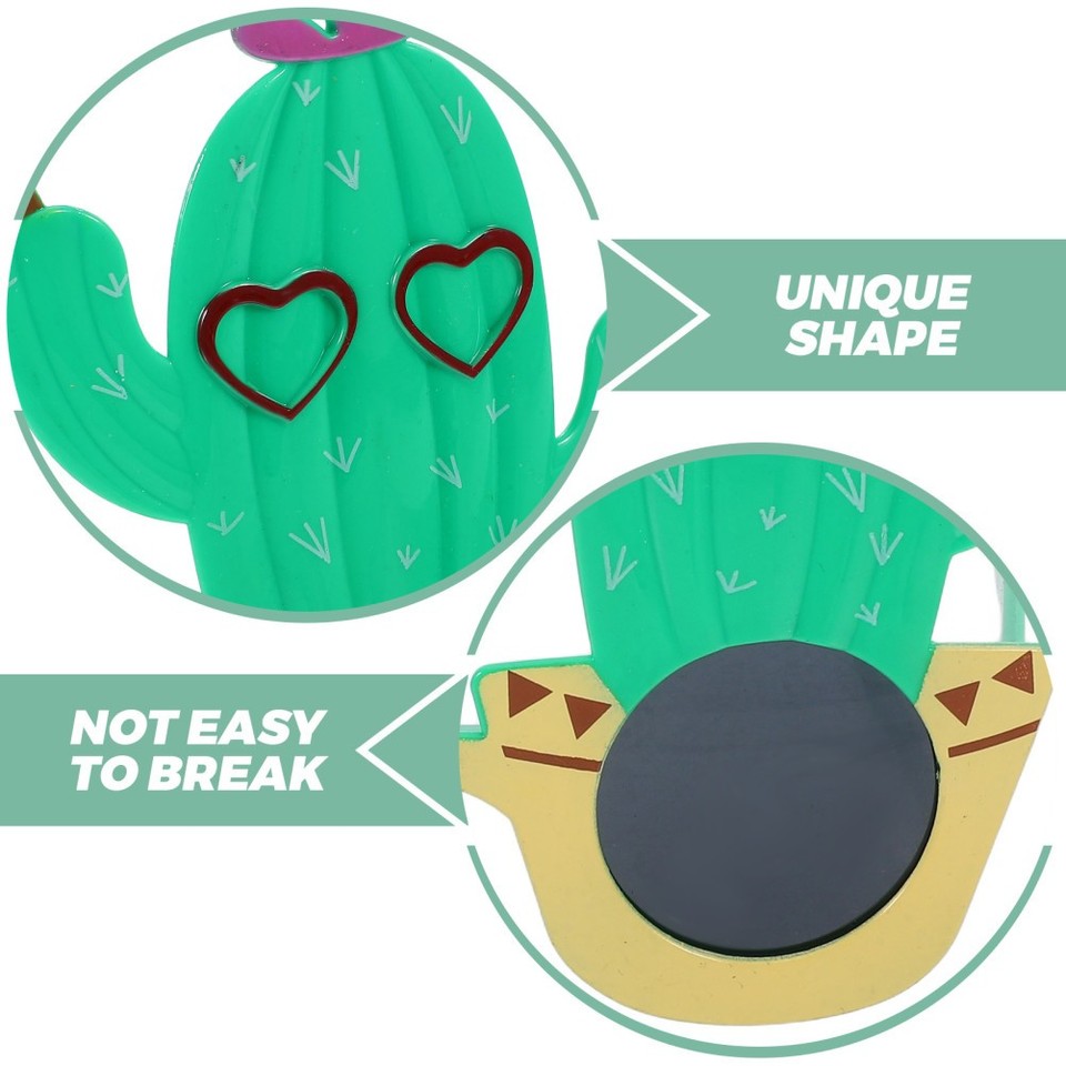 Hawaiian Sunglasses Cactus Shape Luau Party Eyewear Ideal For ...