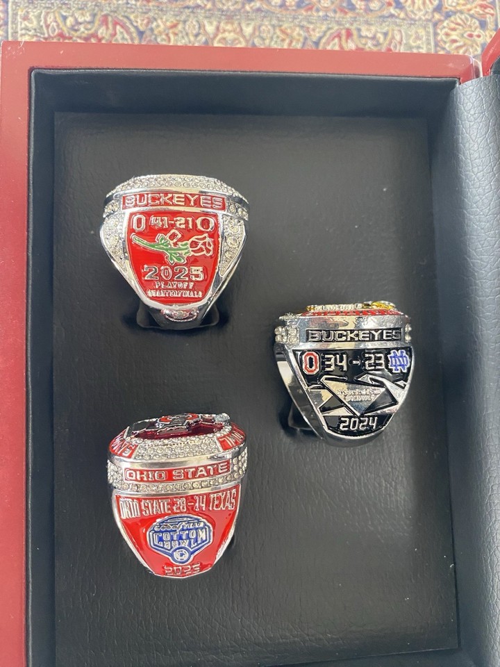 Ohio State Buckeyes Football 2025 National Championship Rings with Box ...