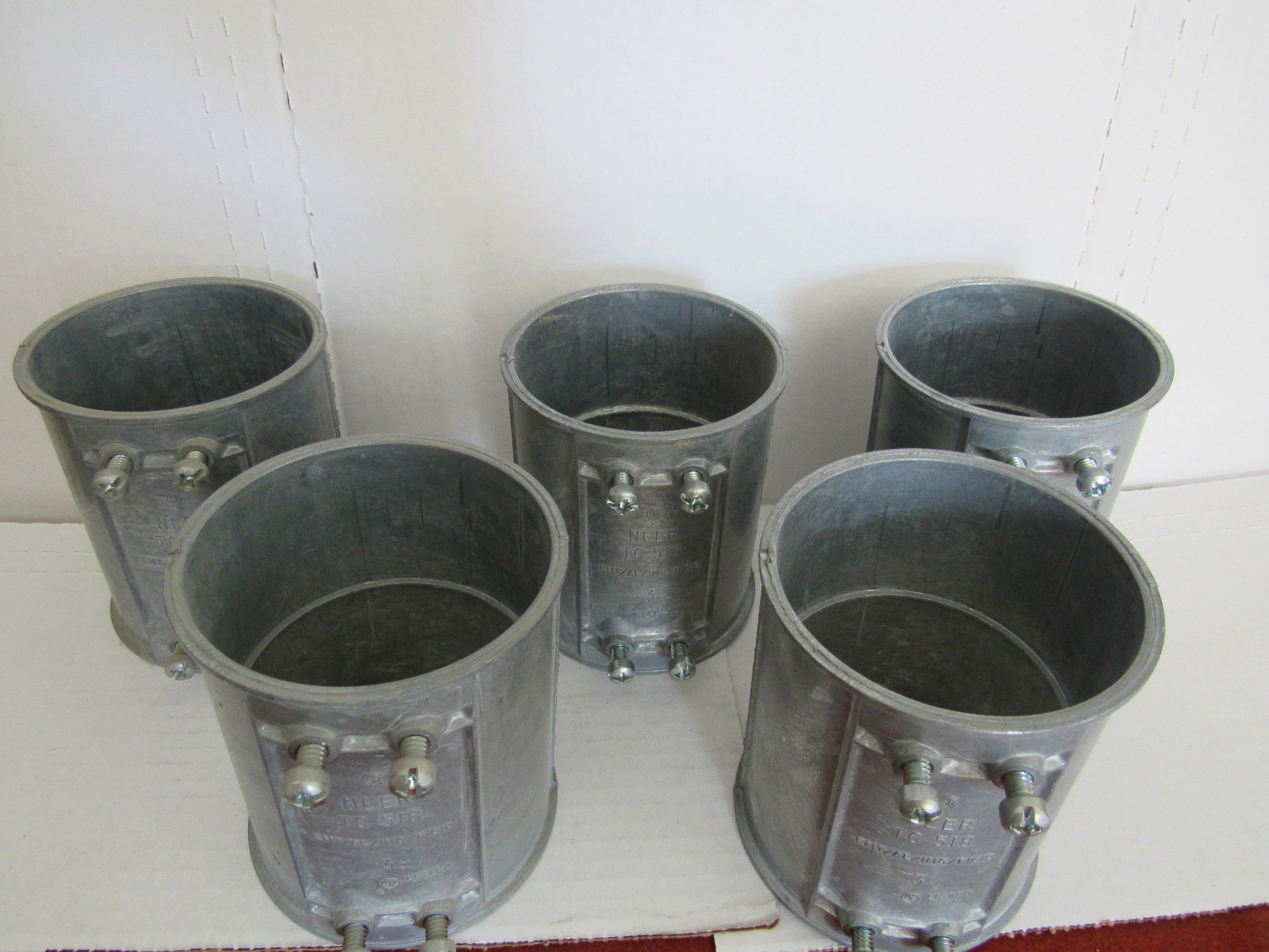 Set of 5 TC-518 Neer Set Screw Coupling 3" EMT Threadless Rigid Metal ...