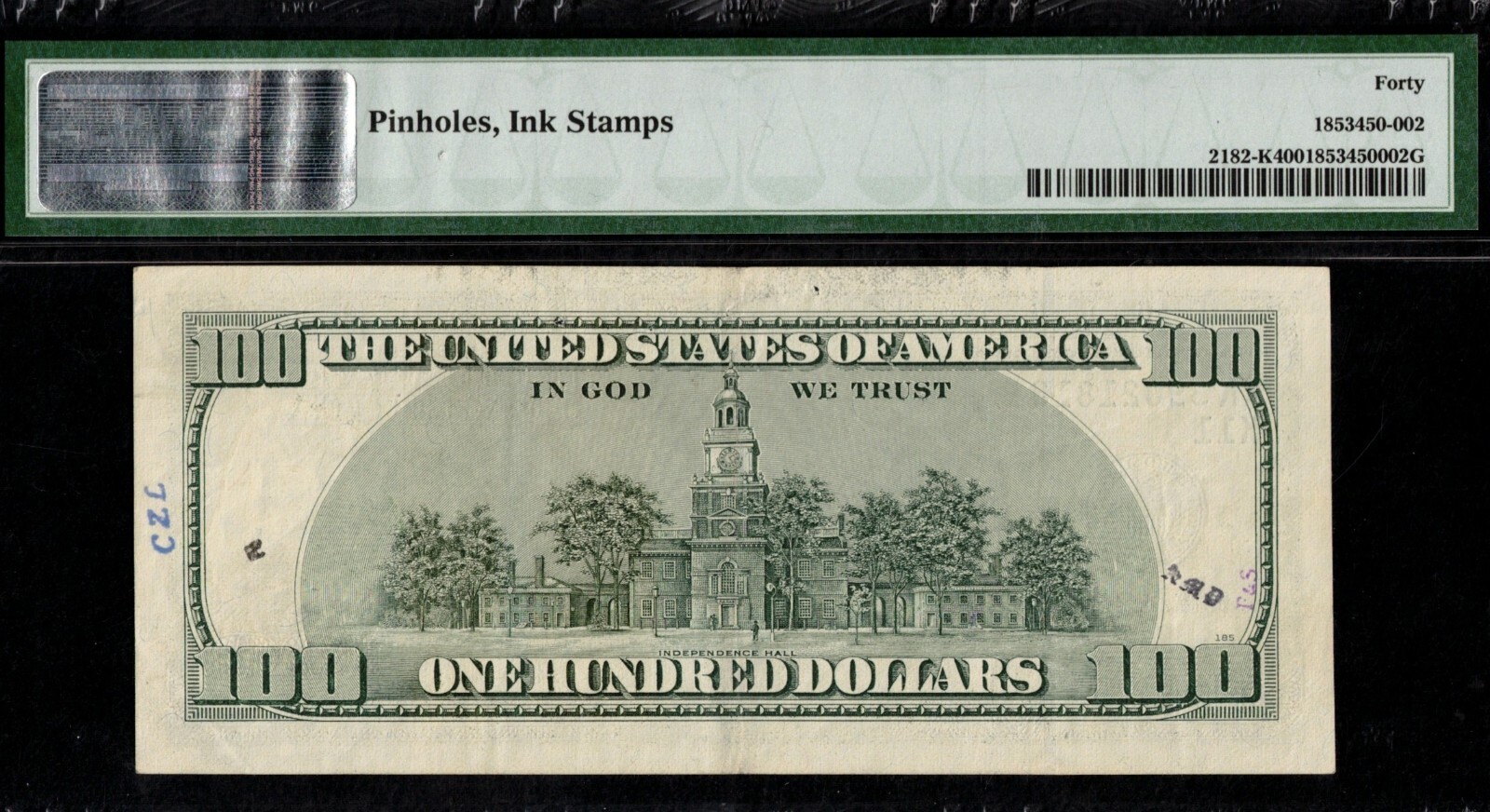 2006A $100.00 FRN "MIS-MATCH SERIAL" P.M.G #40 | eBay
