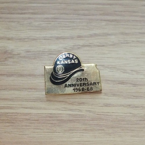 Black & Gold Tone Derby Kansas 20th Anniversary 1968-1988 Optimist ...