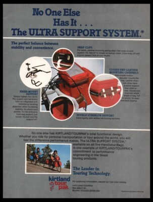 1982 Kirtland Tour Pack-ORIGINAL Bike/Bicycle Print ad/mini poster ...
