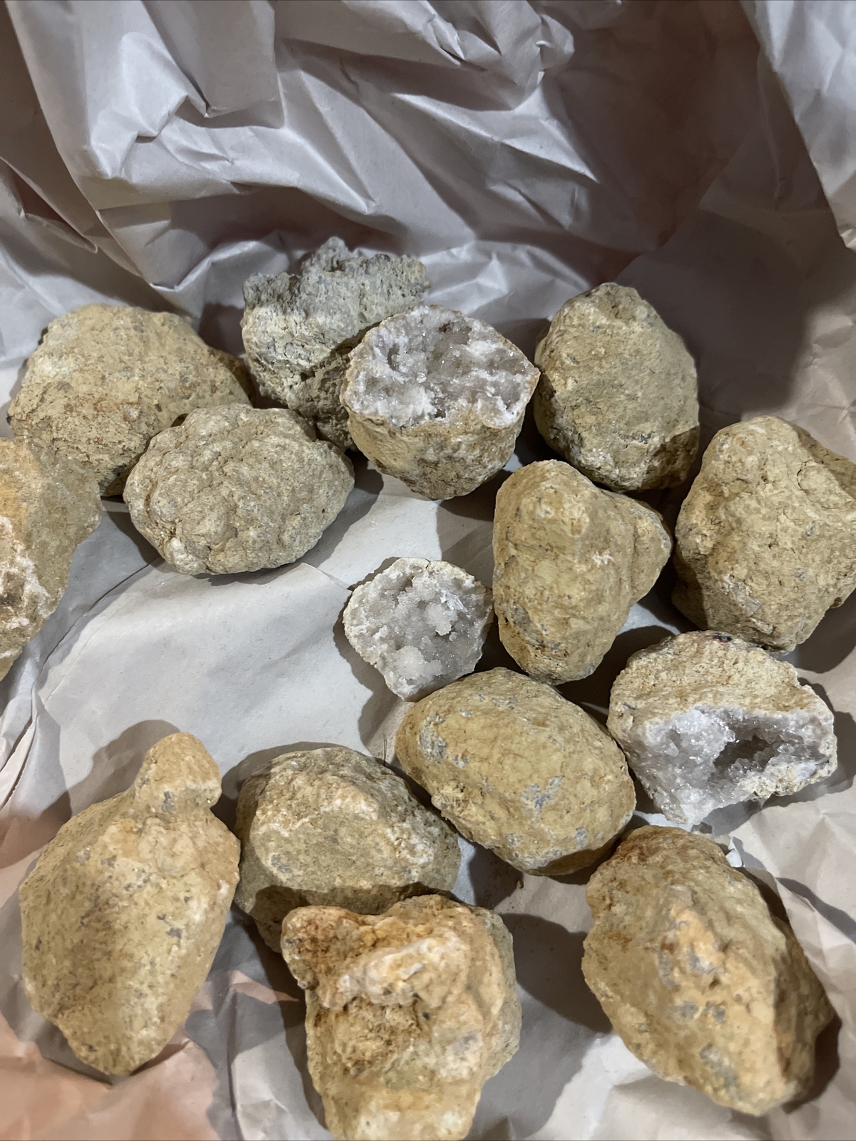 Deluxe Gift Pack - 9 Break Your Own Quartz Geodes Plus 5 Sliced Geode ...