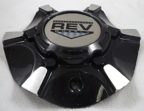 REV Wheels Gloss Black / Silver Custom Wheel Center Cap Caps # C-955-BM ...