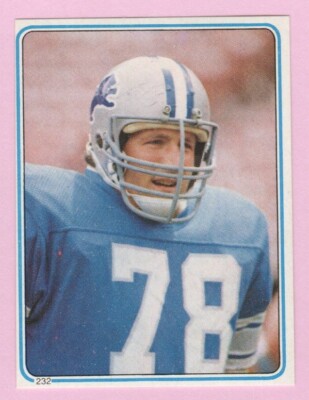 1983 Topps NFL Sticker Doug English #232 Detroit Lions | eBay