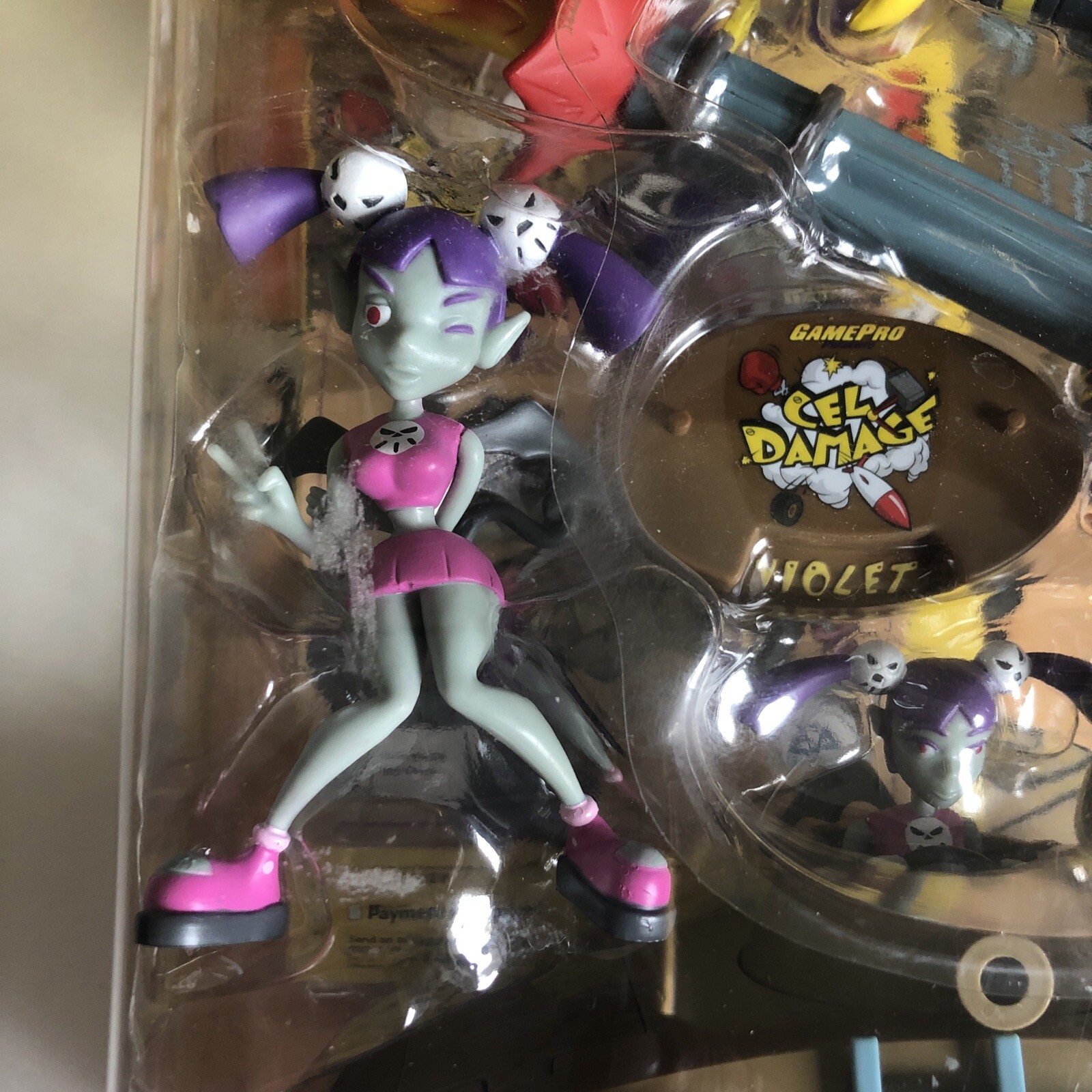 3 Total EA Games Cel Damage Violet Action Figure & Vehicle Series 1 ...