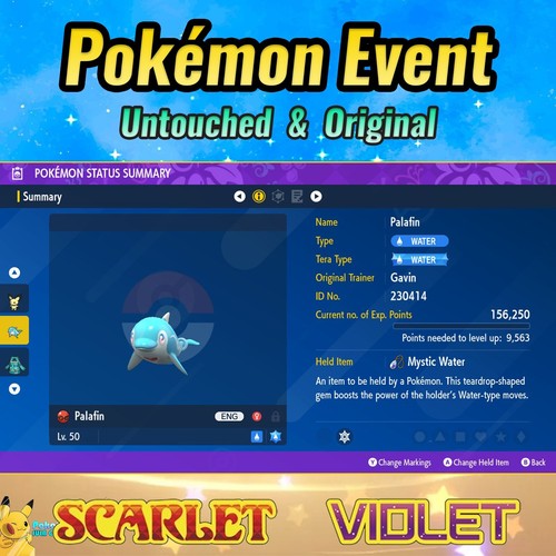 Palafin 🔹Event Gavin Championships 2023 🔹 Pokémon Scarlet Violet 🔹 ...
