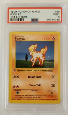 1999 Pokemon Game 1st Edition Ponyta #60 PSA MINT 9 | eBay