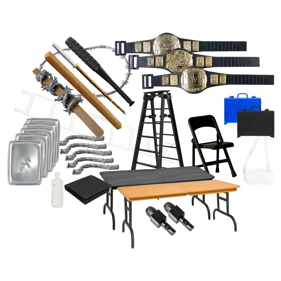 30 Piece MASSIVE Wrestling Figure Accessory Pack for WWE & AEW ...
