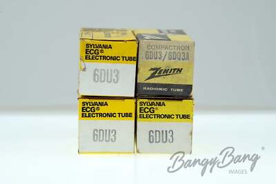 4 Vintage Mix 6DU3/6DT3/6CE3/6DQ3 Half-Wave Rectifier Compactron ...