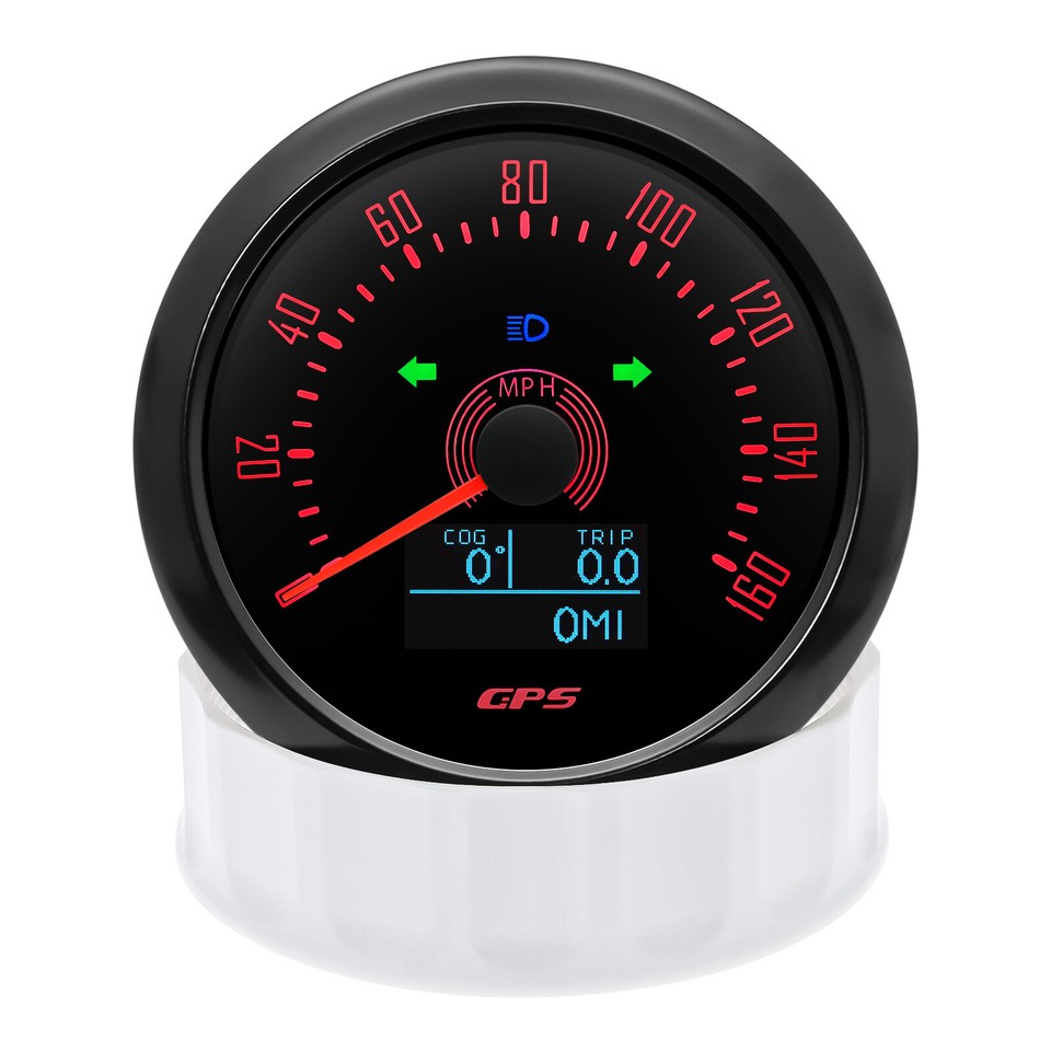 6 Gauge Set 85mm Boat GPS Speedometer 160MPH Tachometer 8000RPM with ...