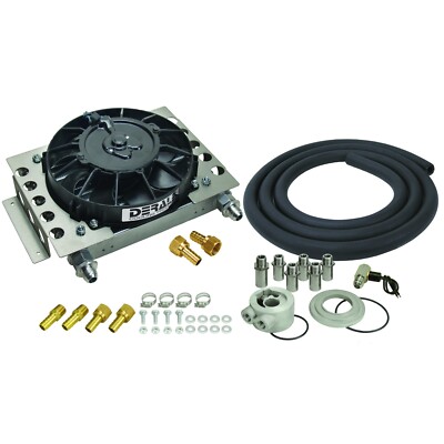 Derale Atomic-Cool Engine Oil 16 Row Cooler Kit 12-3/4"x9-3/8"x4-5/16 ...