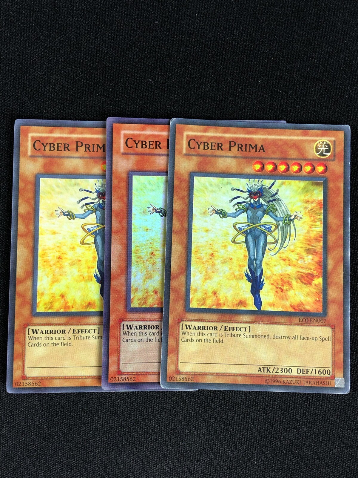 YUGIOH CYBER PRIMA EOJ-EN007 SUPER PLAY/EDGEWARE X3 | eBay