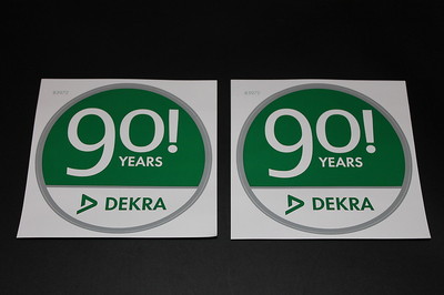 Dekra Jubiläum Test Aufkleber Sticker Decal Bapperl Kleber Logo ...