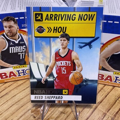 2024-25 Panini NBA Hoops Reed Sheppard Arriving Now #25 Houston Rockets ...
