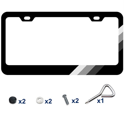 Fit For Toyota Highlander Camry Gray Tri Color Car License Plate Tag ...