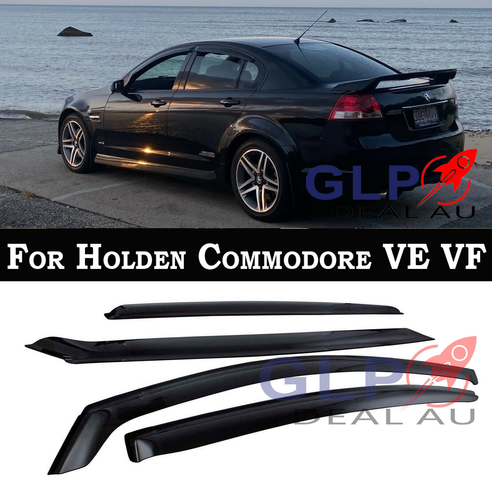 4PCS for HOLDEN Commodore VE VF SV6 HSV SS Sedan - Weathershields ...