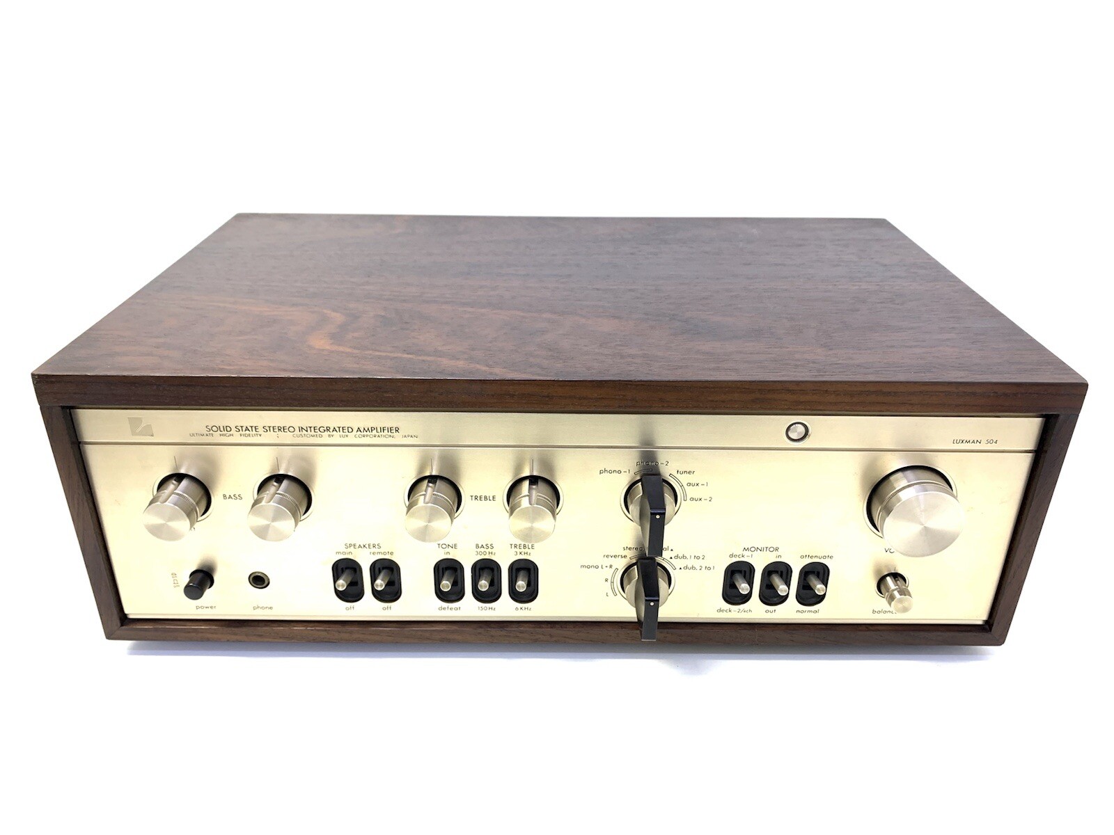 LUXMAN L-504 Integrated Stereo Amplifier 70W RMS Vintage 1973 Works ...