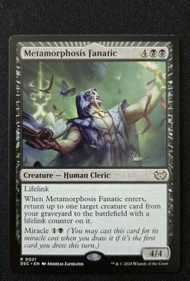 MTG - METAMORPHOSIS FANATIC - NM - Commander: Duskmourn DSC Rare #21 ...