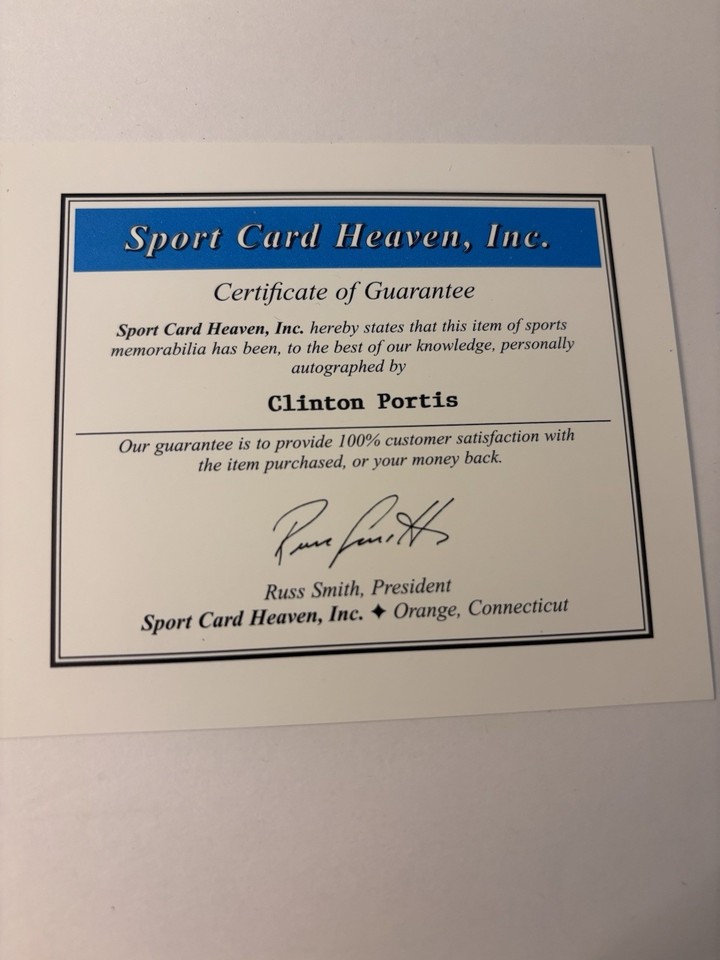 Clinton Portis Autograph Signed 8x10 Photograph NFL Denver Broncos COA ...