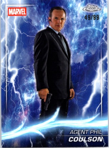 2025 Topps Marvel Studios Chrome AGENT PHIL COULSON Thor Refractor /99 ...