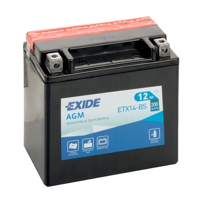 Batterie moto Exide ETX14-BS YTX14-BS 12v 12ah 200A 3661024033862 | eBay