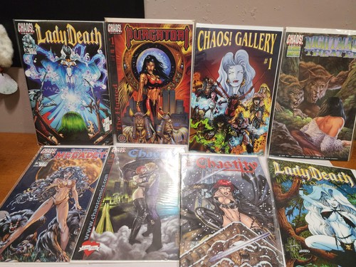 Lady Death Chasity Purgatory Ect Comic Lot 8 Chaos Comics Pre-owned | eBay