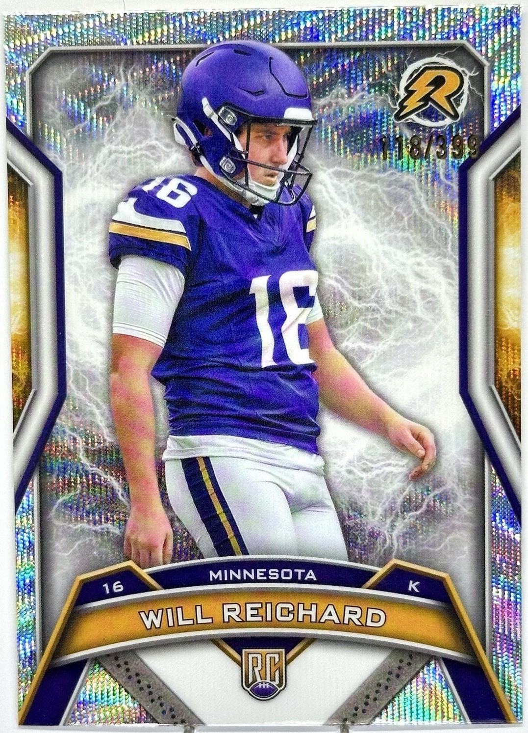 2024 Topps Resurgence - Rookies Will Reichard #163 Surge Refractor /399 ...