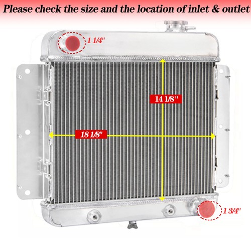 3 Row Aluminum Radiator For 1962-1967 Chevrolet Chevy II Nova V8 ...