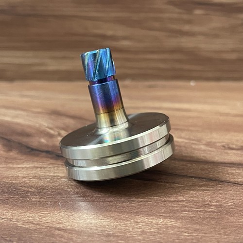 EDC Titanium Alloy Hand Twisting Spinning Top Gyro Gyroscope Ceramic ...