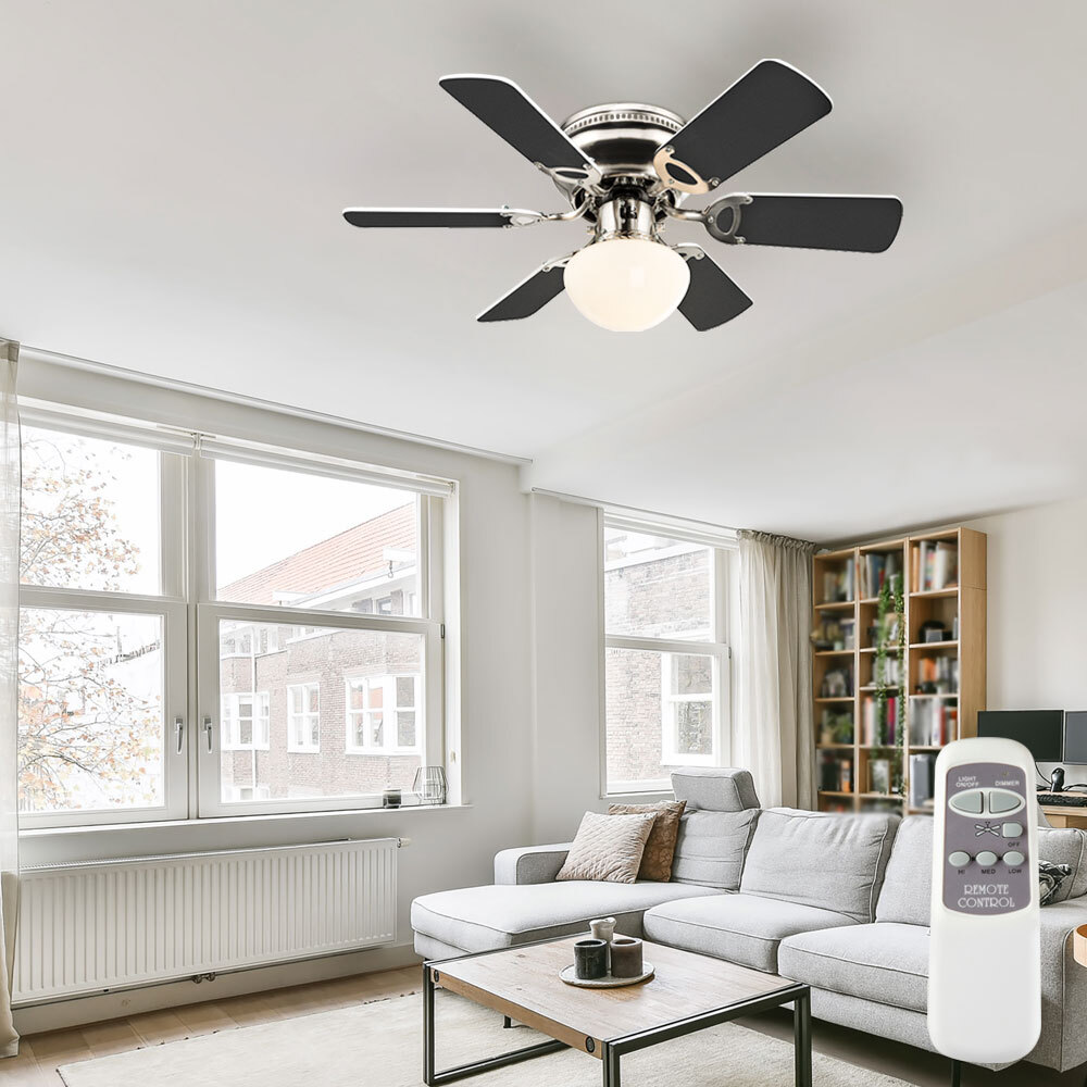 LED Decken Ventilator Raum Kühler Wärmer Fernbedienung Lüfter Lampe ...