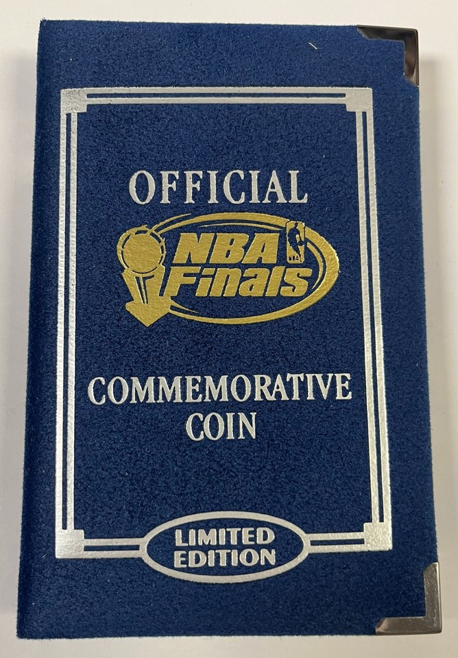 1997 NBA Finals Commemorative Coin Bulls vs Jazz .999 Silver One Troy ...