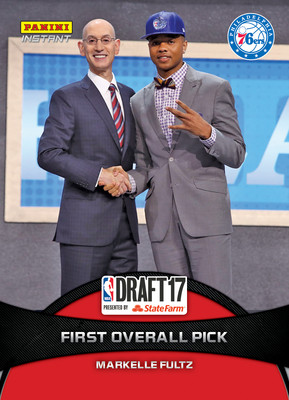 2017 PANINI INSTANT NBA DRAFT NIGHT #DP-1 MARKELLE FULTZ #1 DRAFT PICK ...