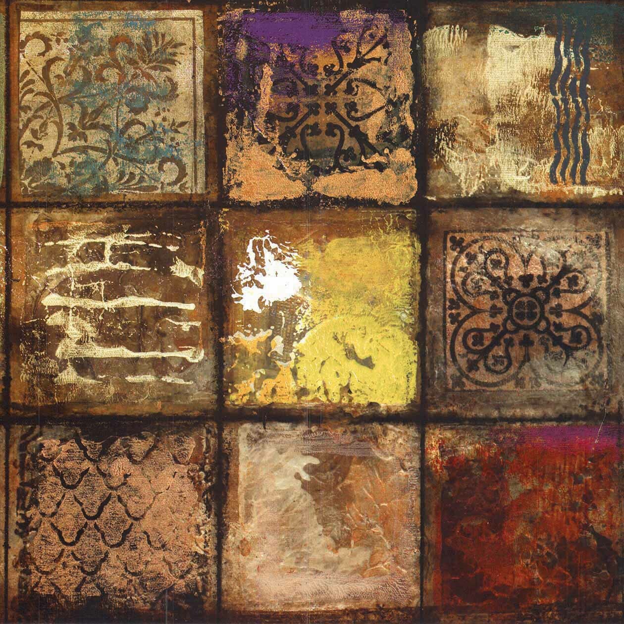 39W"x39H" BAROQUE COLLAGE I by JOHN DOUGLAS - 49 PATCH DESIGNS CHOICES ...