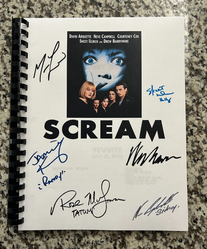 Scream 1996 REPRINT signed Horror Movie Script Full Screenplay Script ...