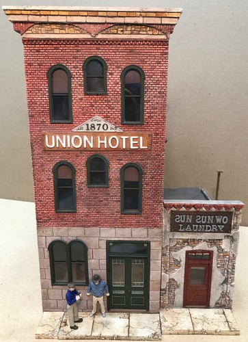 O/On3/On30 scale Rich White Models Union Hotel - Hydrocal Walls/Doors ...