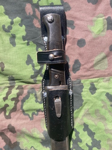 German WW2 Mounted Black leather Bayonet rog | eBay