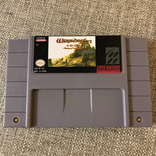 Wizardry I-II-III SNES 16 Bit Rom Game Cart USA NTSC English Wizardry 1 ...