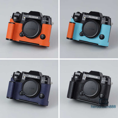 Leather Grip Half Case For Fujifilm XT50 Metal Camera Insert Milicase Handmade | eBay