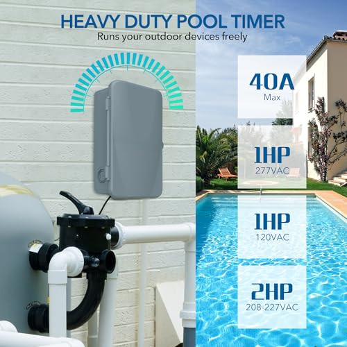 Pool Pump Timer, Outdoor Mechanical Timer Box, Heavy Duty 24 Hour | eBay